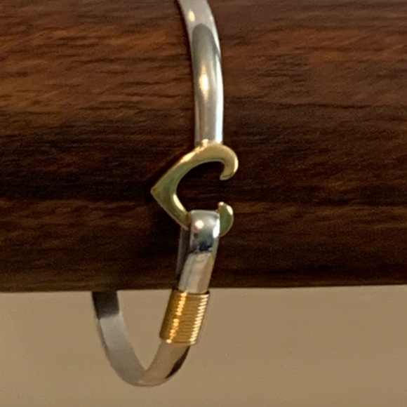 Jewelry | 6mm Two Tone With Gold Color Ti Wrap Titanium Heart Hook ...